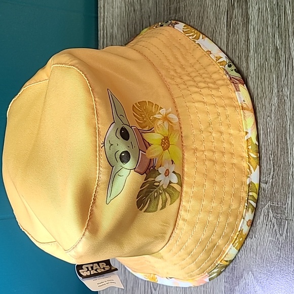 Disney | Accessories | Disney Star Wars Grogu Reversible Bucket Hat ...
